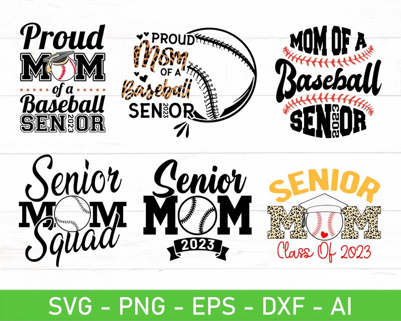 Senior Baseball Mom 2023 Svg Senior Baseball Mom Squad Svg - Etsy
