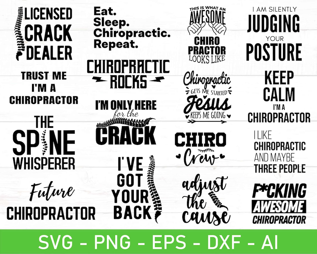 Chiropractor Svg Bundle, Spine Whisperer Svg, Chiropractor Quotes Svg ...