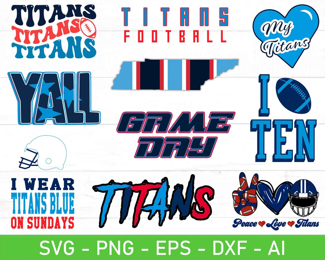 Titans Football Svg Titans Wavy Svg Titans Mascot Svg Team - Etsy