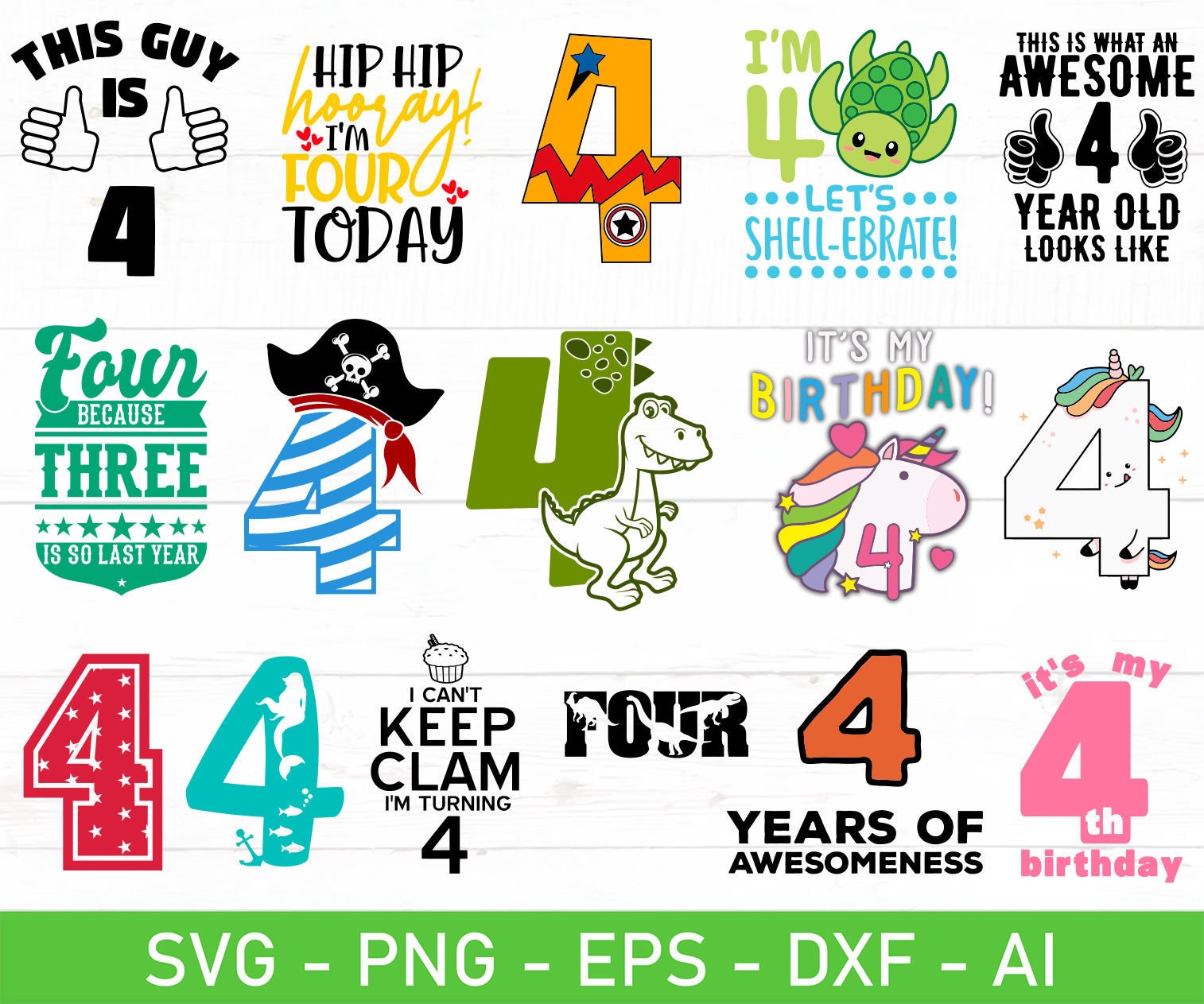 4th Birthday Svg Fourth Birthday Svg Turning 4 Svg Kids - Etsy Canada