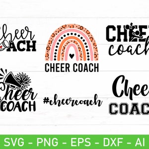 Cheer Coach SVG Bundle Cheerleader Coach SVG Cheer Coach - Etsy