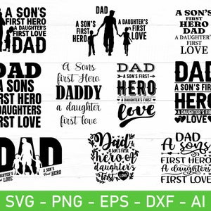 Dad Definition Svg Bundle, Father Definition Svg, Friend Daddy Hero ...