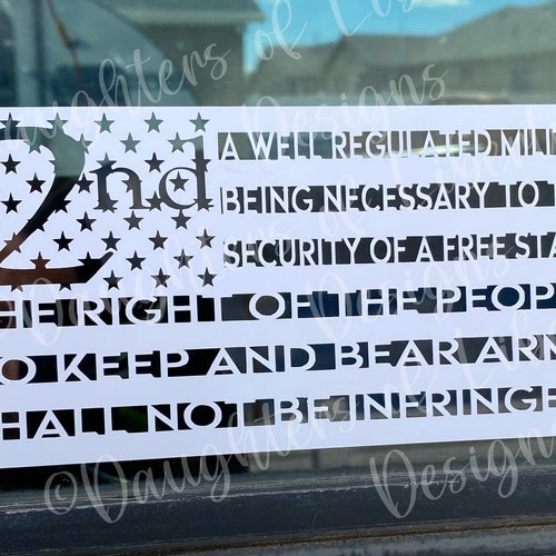 2nd Amendment Vinyl Decal 2A Vinyl Decal 2A Vinyl Sticker - Etsy