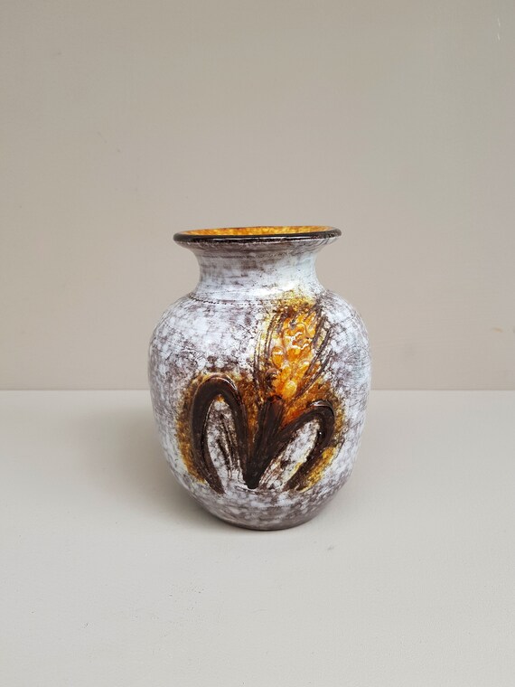 Vaas Met Korenaren in Relief - Etsy