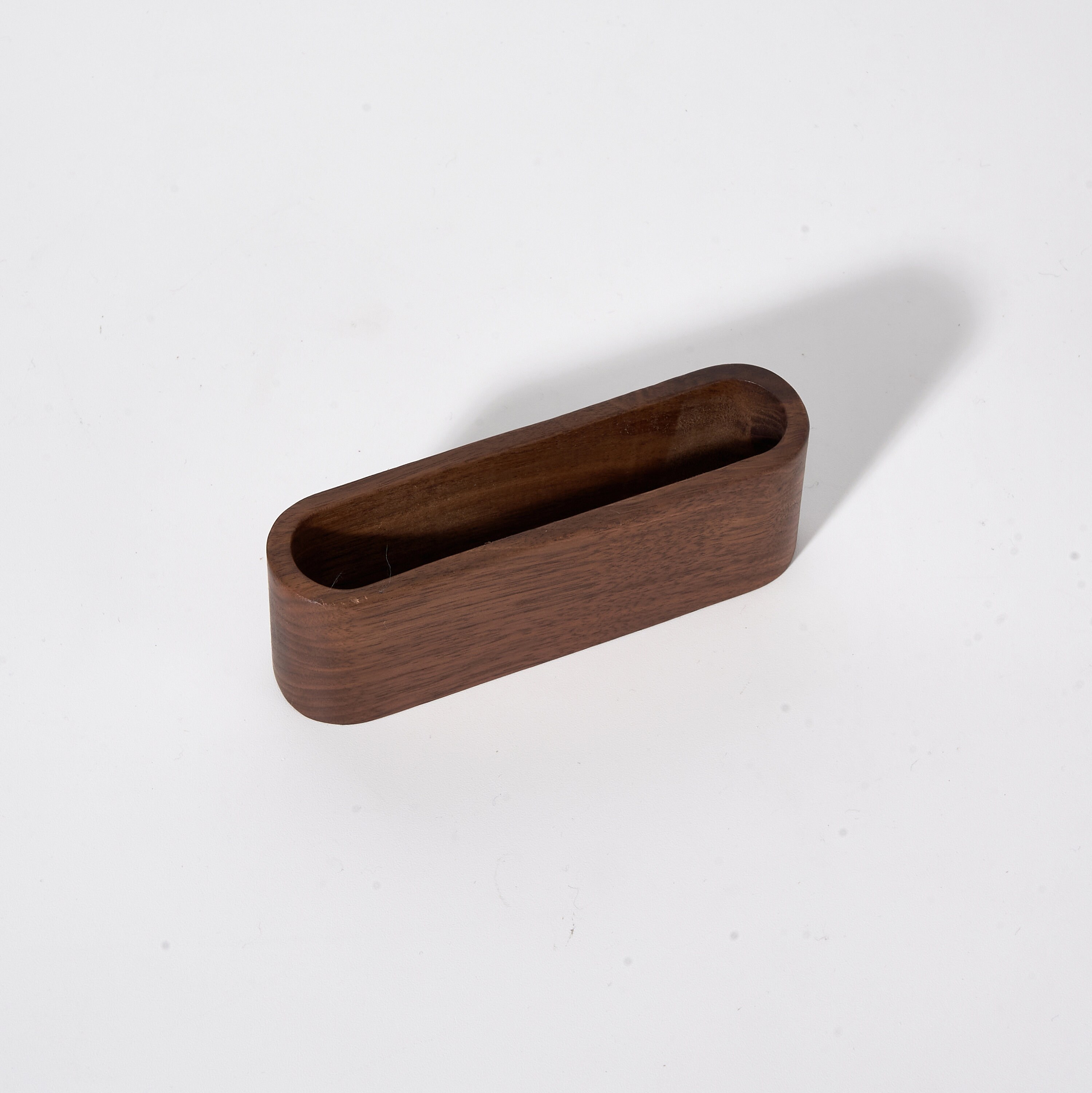Mokuua Handcrafted Wooden Name Card Place Holder: Business Card Holder ...