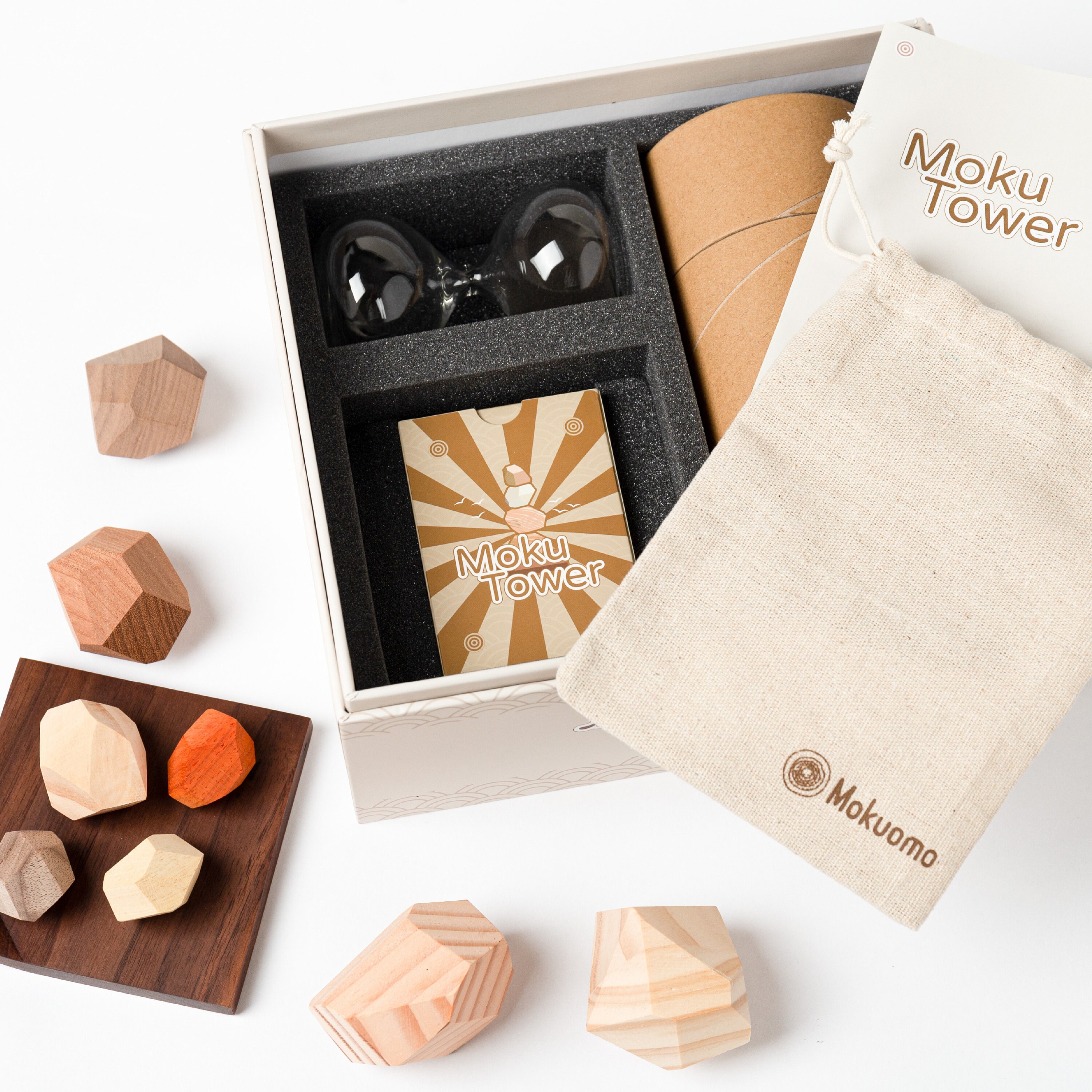 Moku Tower: Home Décor Tabletop Game, Natural Balancing Stones ...