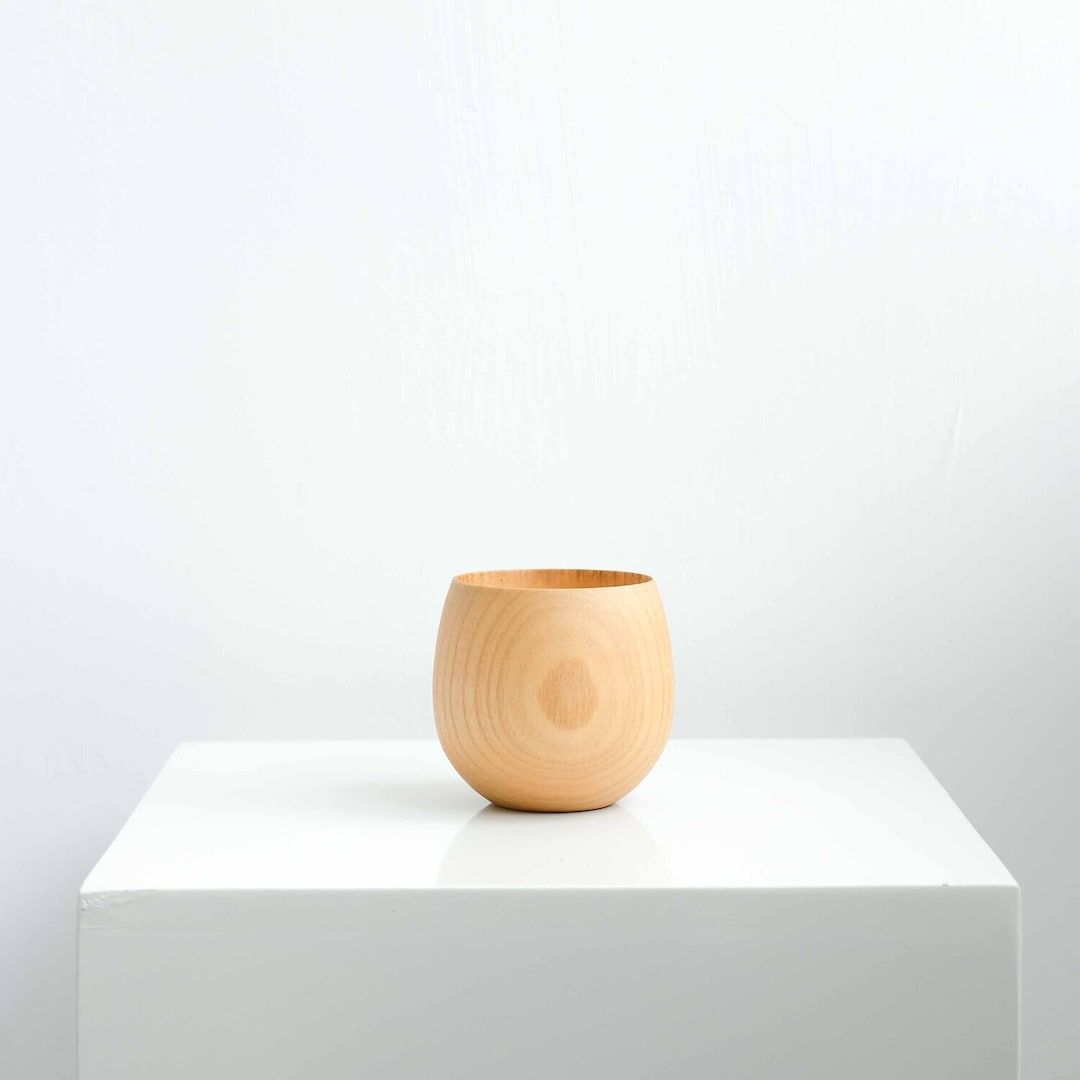 Japanese Jujube Wooden Cup, Wooden Coffee Cup, Carved Cup, Farmhouse ...