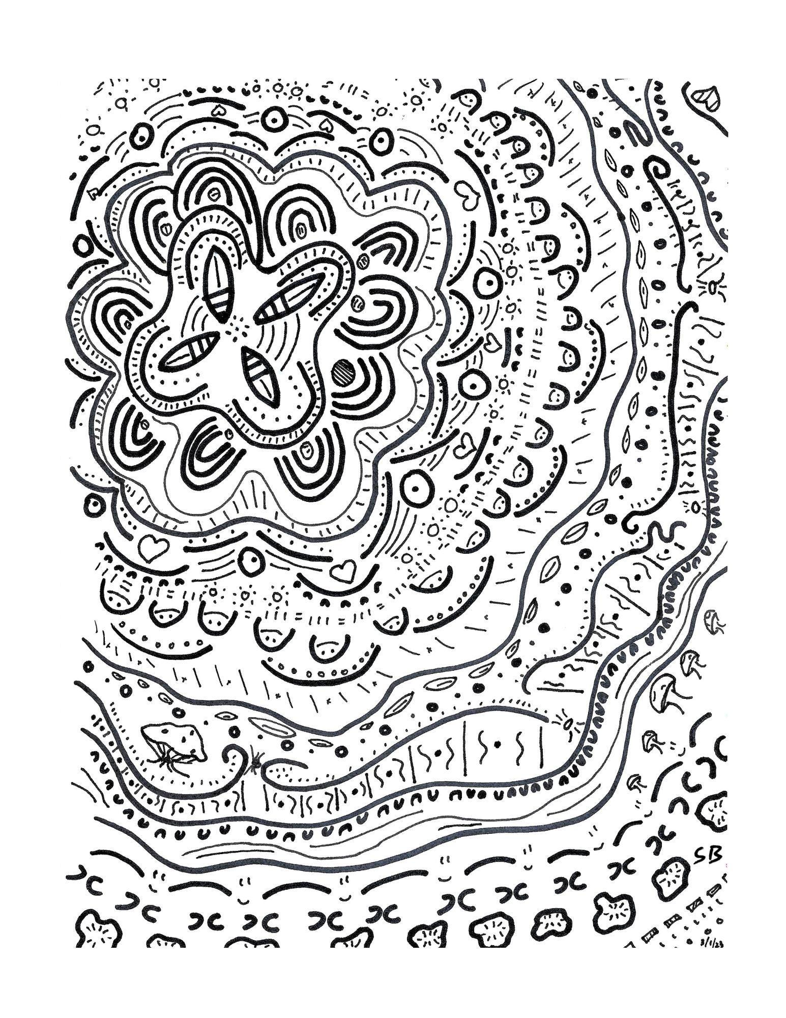 Printable Mandala Art Hand-drawn Digital Download for Home Decor - Etsy