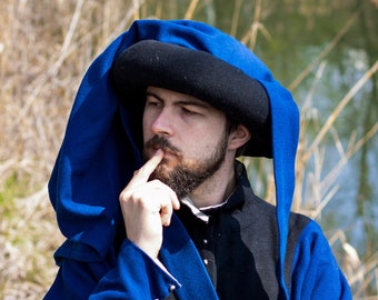 Historical Felted Men's Medieval Woolen Reenactor Hat Noble Headdress ...