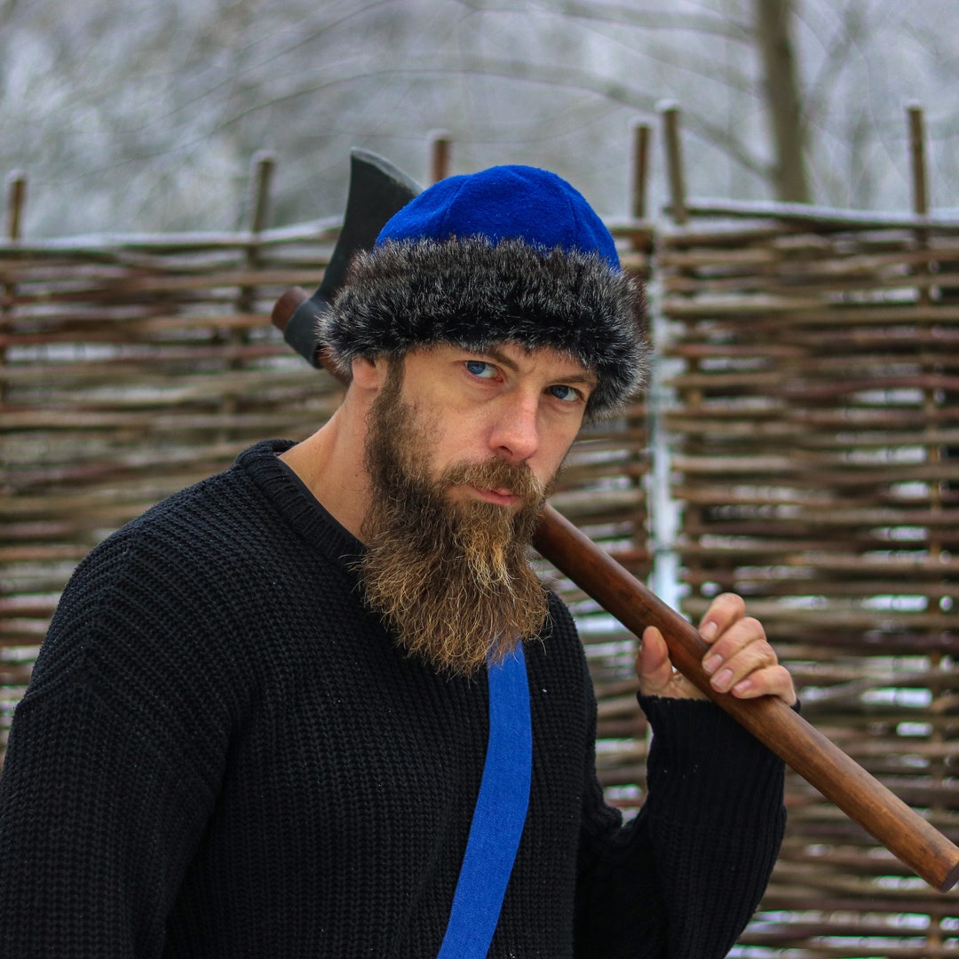 Birka Hat - Woolen Winter Hat for Men and Women - Viking Inspired ...