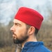 Birka Woolen Hat - Medieval & Viking Wool Round Cap - Basic Medieval ...