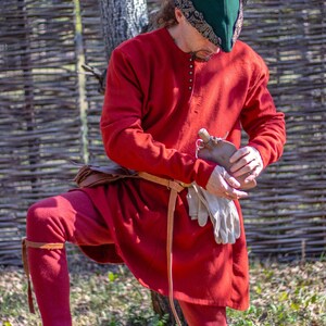 Medieval Wool Tunic for Men - Historical Reenactment Garb - Middle Ages ...
