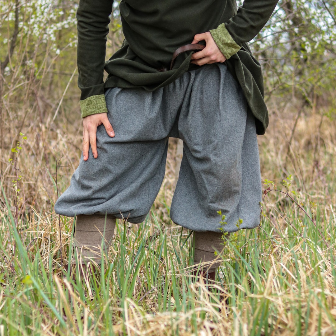 Hedeby Viking Baggy Pants - Early Medieval Woolen Breeches - Rus ...