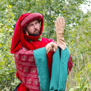 Court Gloves - Men, Women - Authentic Leather - Medieval Gauntlets for ...