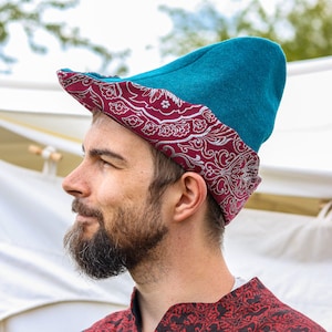 Bycocket Hat Robin Hood - 100% Wool - Medieval Headwear for Men and ...