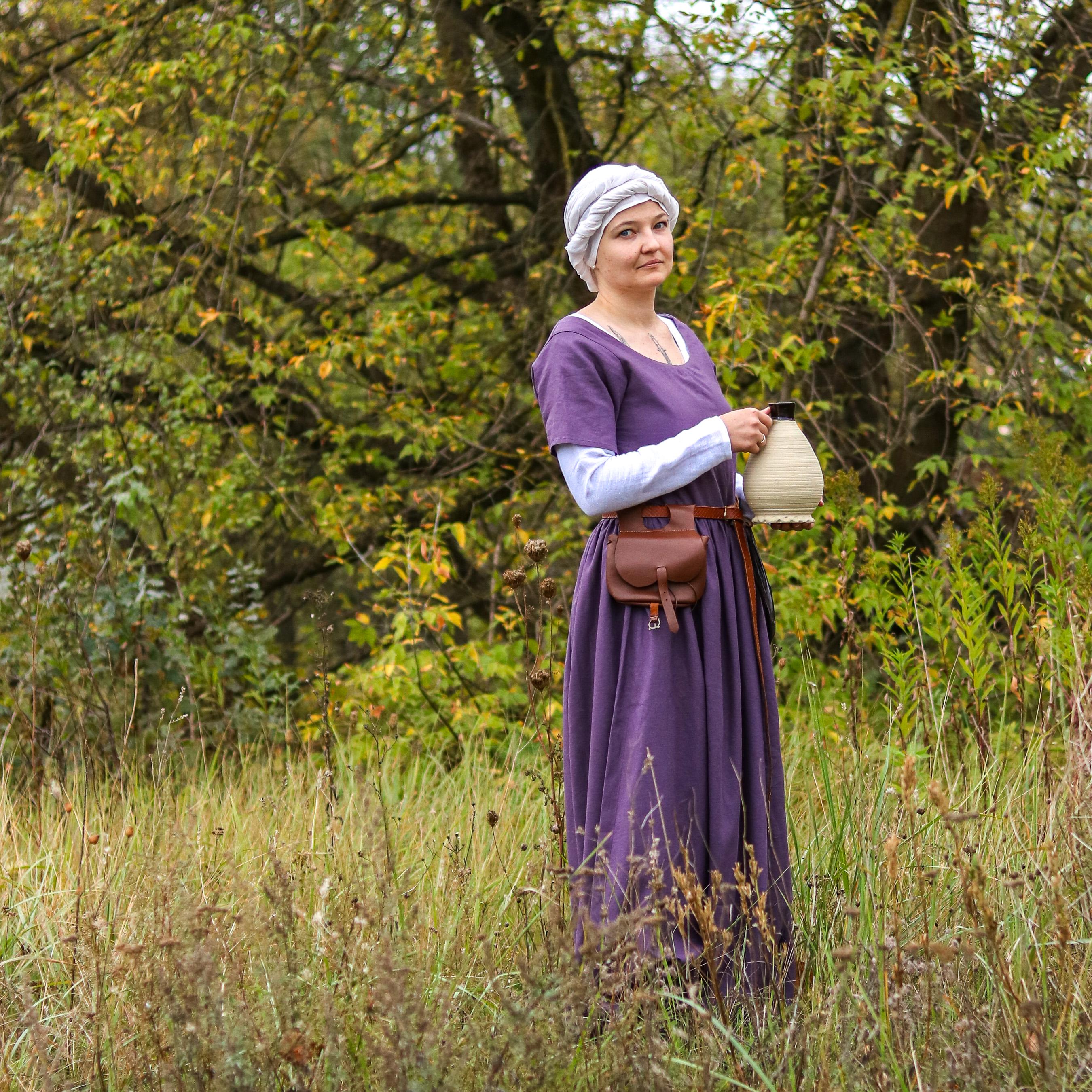 Cotte Simple Eve - 100% Linen - Work & Everyday Medieval Kirtle - Short ...