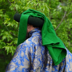 Woolen Chaperon Medieval Hat for Men Medieval & Renaissance Headwear ...