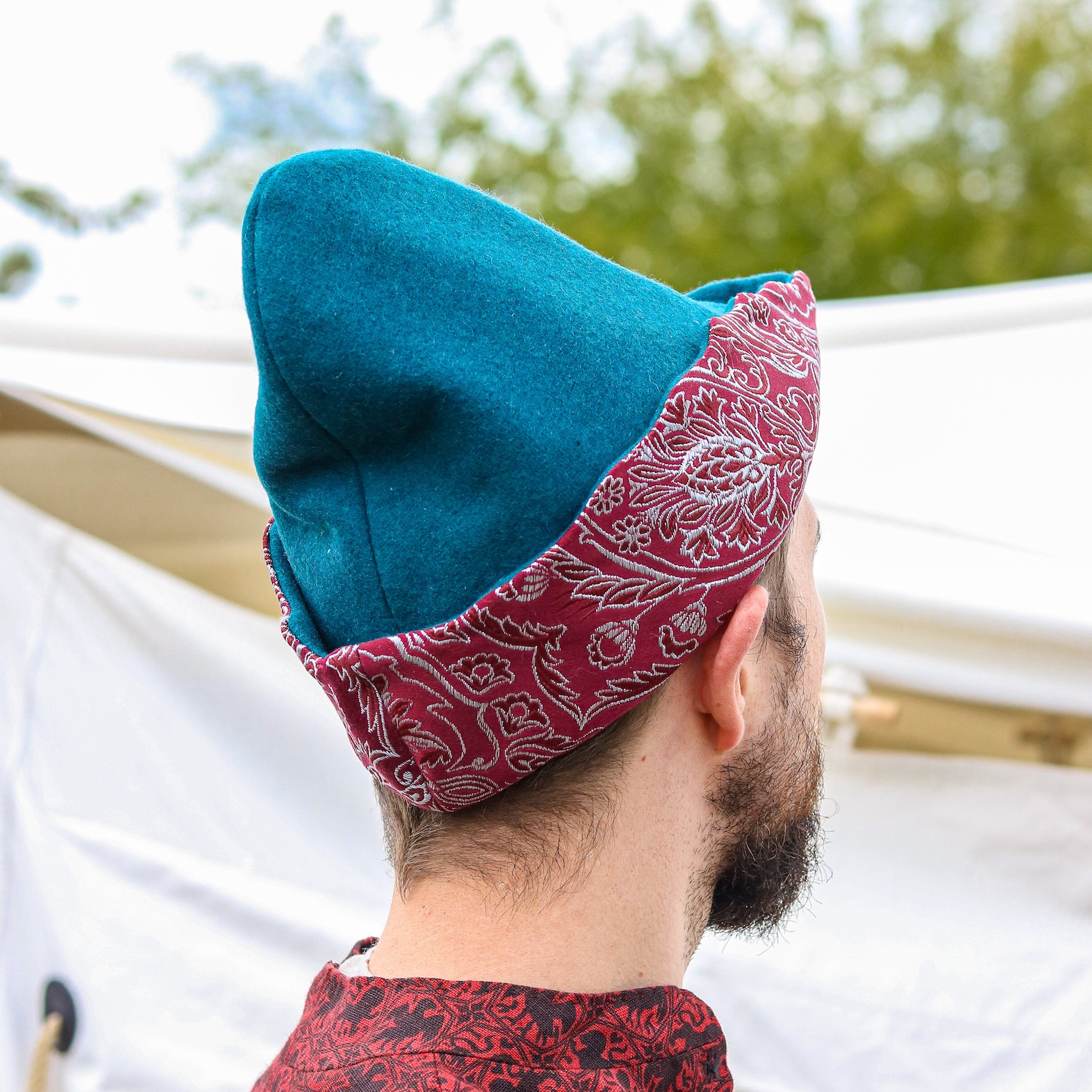 Bycocket Hat Robin Hood - 100% Wool - Medieval Headwear for Men and ...