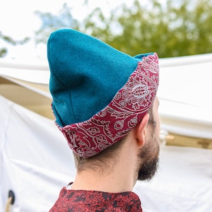 Bycocket Hat Robin Hood - 100% Wool - Medieval Headwear for Men and ...