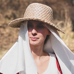 Braided Straw Hat - 100% Natural Reeds - Broadleaf Cattail - Rogożyna ...