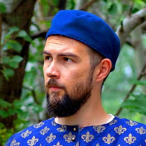 Birka Woolen Hat - Medieval & Viking Wool Round Cap - Basic Medieval ...