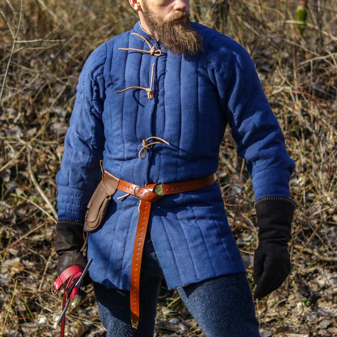 Linen Sir Robert Pourpoint - Medieval Gambeson - 14th & 15th Century ...