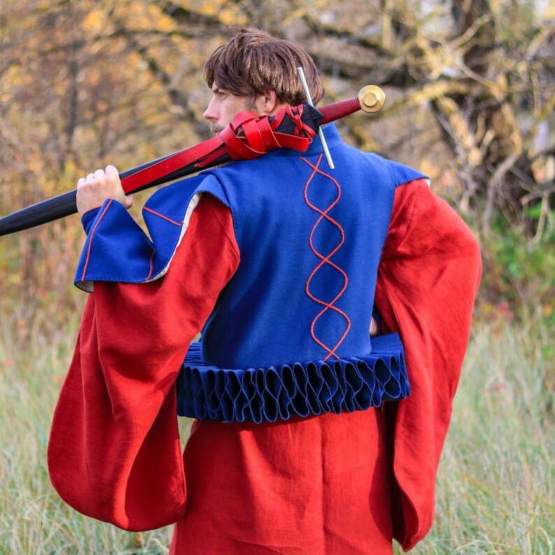 Irish Doublet Ionar With Ruff Irish Warrior Gaelic - Etsy