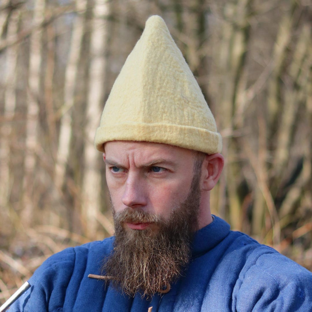 Medieval Felt Hat Poppa - 100% Wool - Medieval Headwear - Historical ...