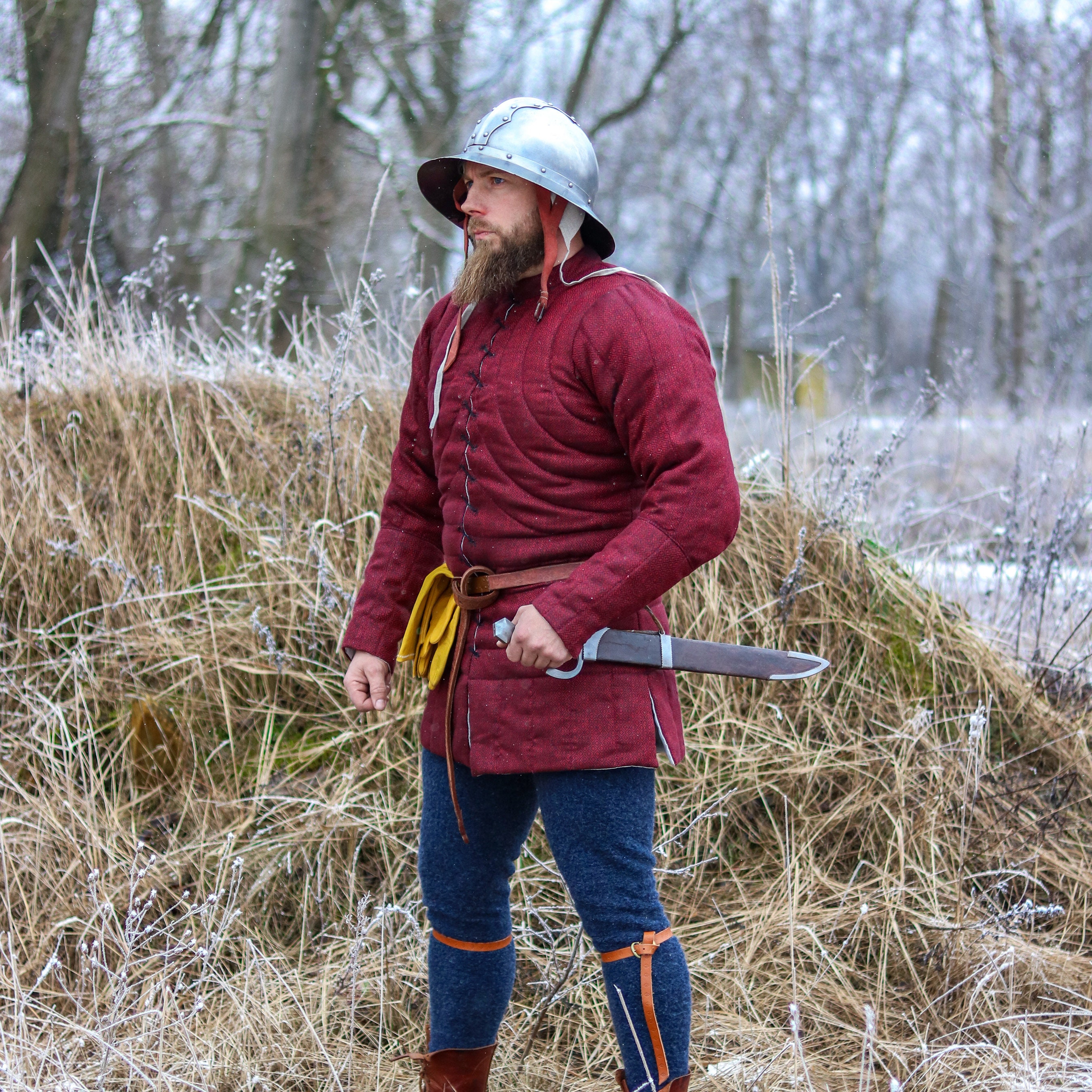 French Pourpoint - 14th Century Purpoint - Linen Gambeson - Late ...