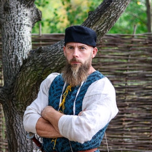 Birka Woolen Hat - Medieval & Viking Wool Round Cap - Basic Medieval ...