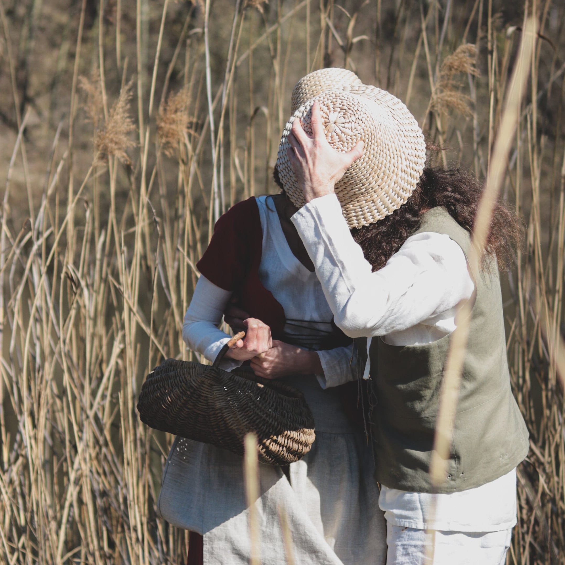 Bucket Straw Hat 100% Natural Reeds Broadleaf Cattail Rogożyna for ...