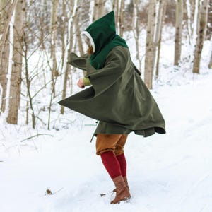 Viking Shawl - Wool Ruana - Wrap Cloak - Historical Celtic-inspired ...