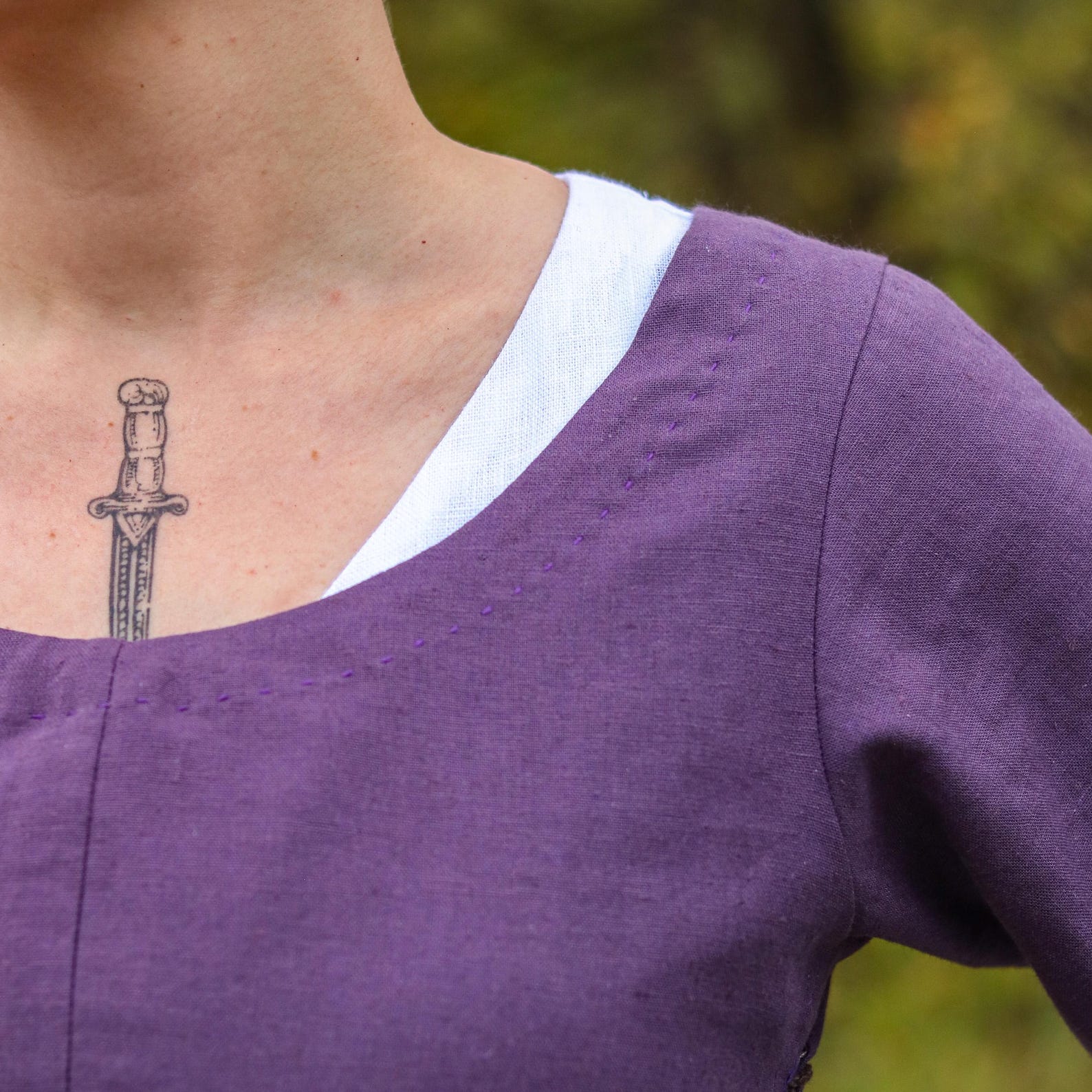 Cotte Simple Eve - 100% Linen - Work & Everyday Medieval Kirtle - Short ...