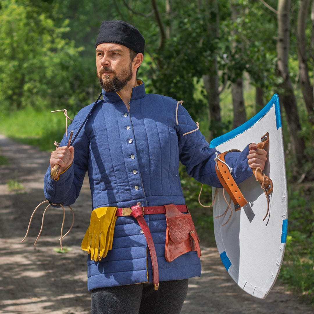 Bohurt Gambeson - Medieval Battle Aketon - 14th & 15th Century - for ...