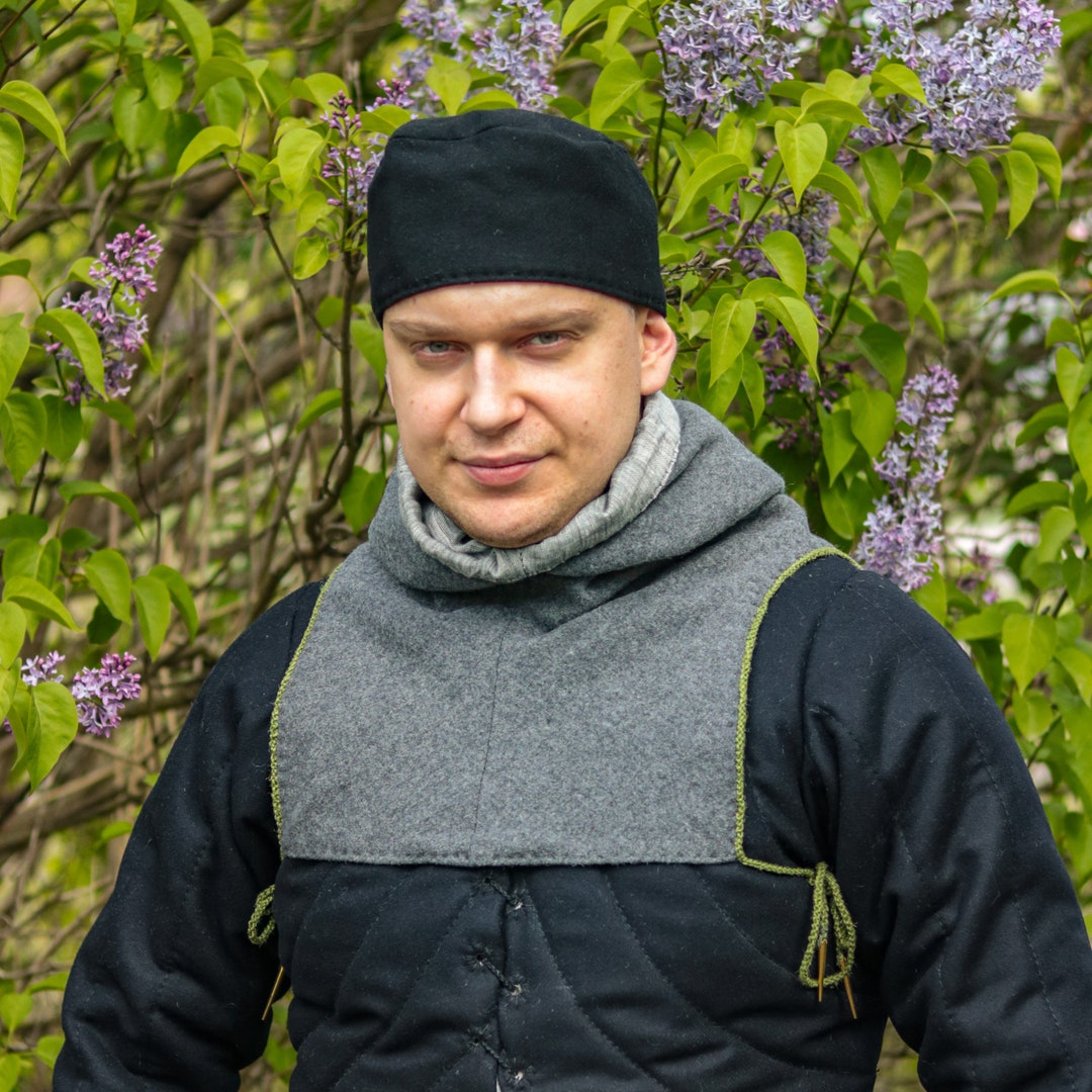 Liripipe Hood With Cords - Wool & Linen - 14th Century Gugel ...