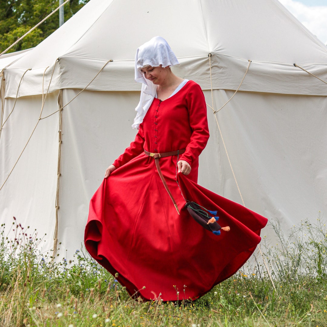 Cotte Simple Matilda - Woolen Medieval Long Dress - Basic Gown for ...