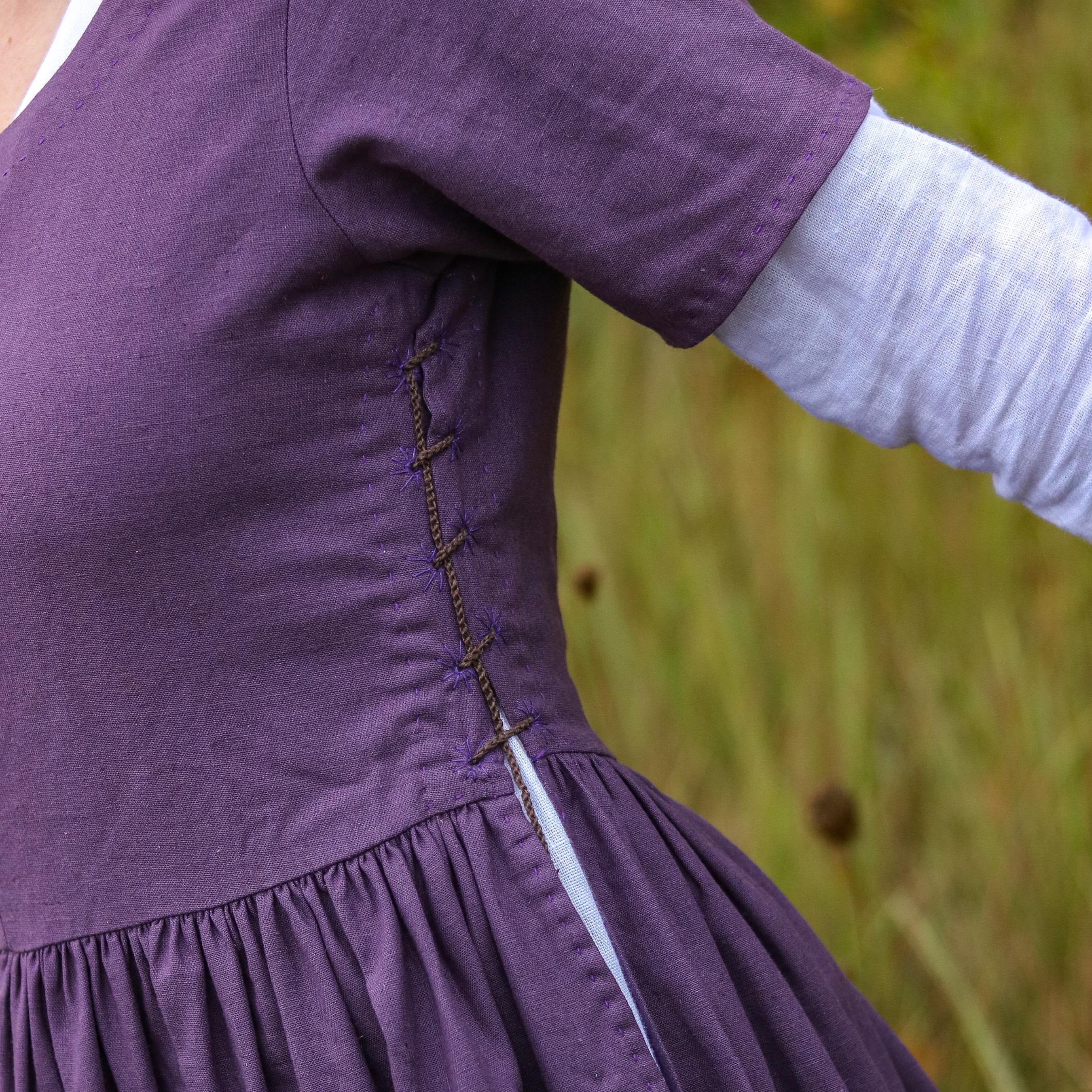 Cotte Simple Eve - 100% Linen - Work & Everyday Medieval Kirtle - Short ...