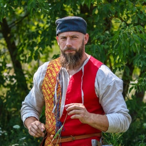 Birka Woolen Hat - Woolen Cap - Herringbone Pattern - Medieval & Viking ...