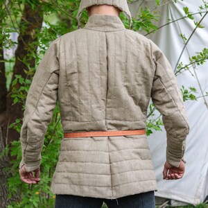 Catalan Knight's Gambeson - Linen Padded Armor - Medieval Aketon - 14th ...