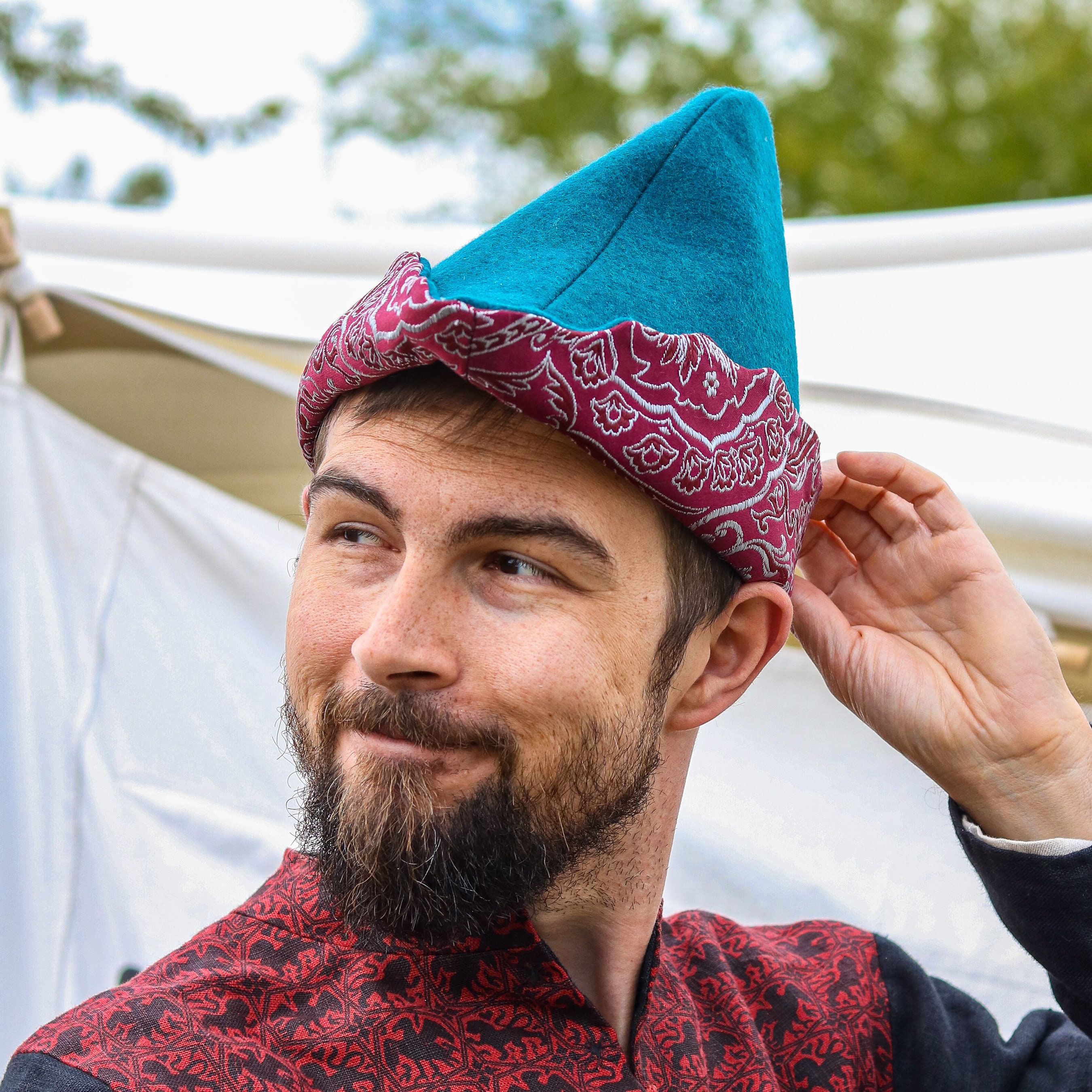 Bycocket Hat Robin Hood - 100% Wool - Medieval Headwear for Men and ...
