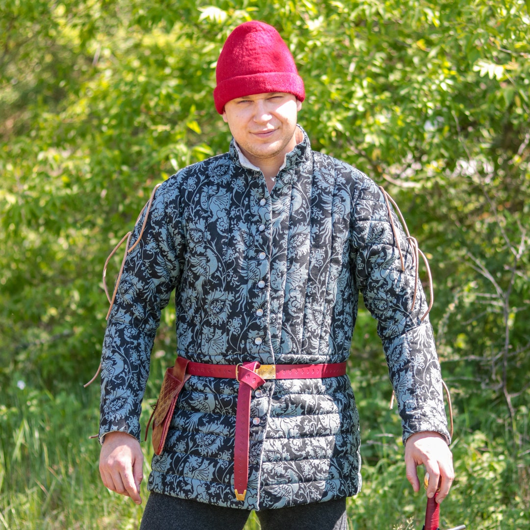 Bohurt Gambeson - Patterned Medieval Battle Jacket - 14th & 15th ...