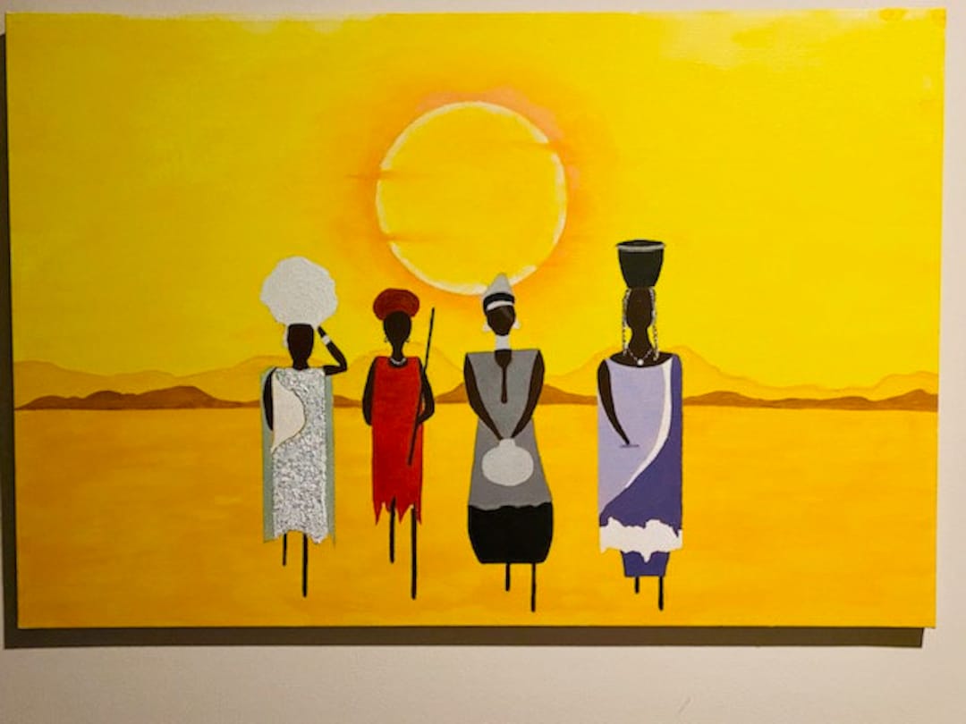 Nubian Women Art Print: African Tribal Portrait Wall Decor - Etsy