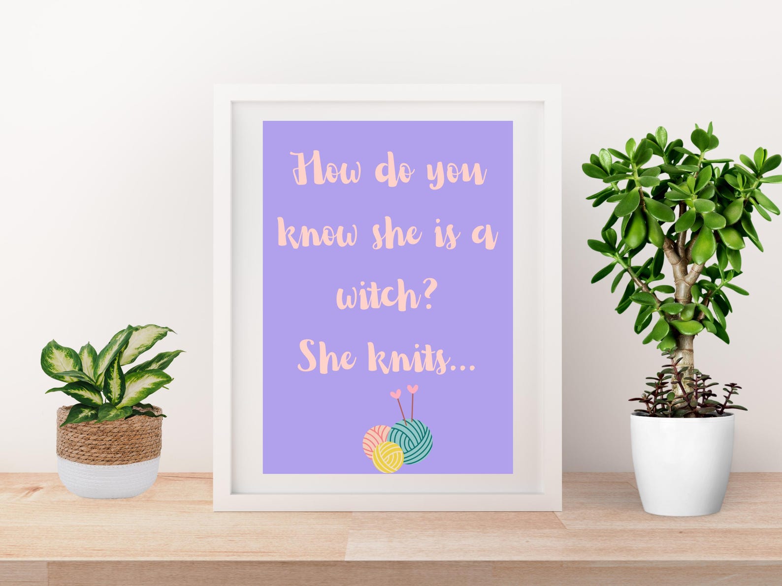Monty Python and Knitting Digital Print - Etsy
