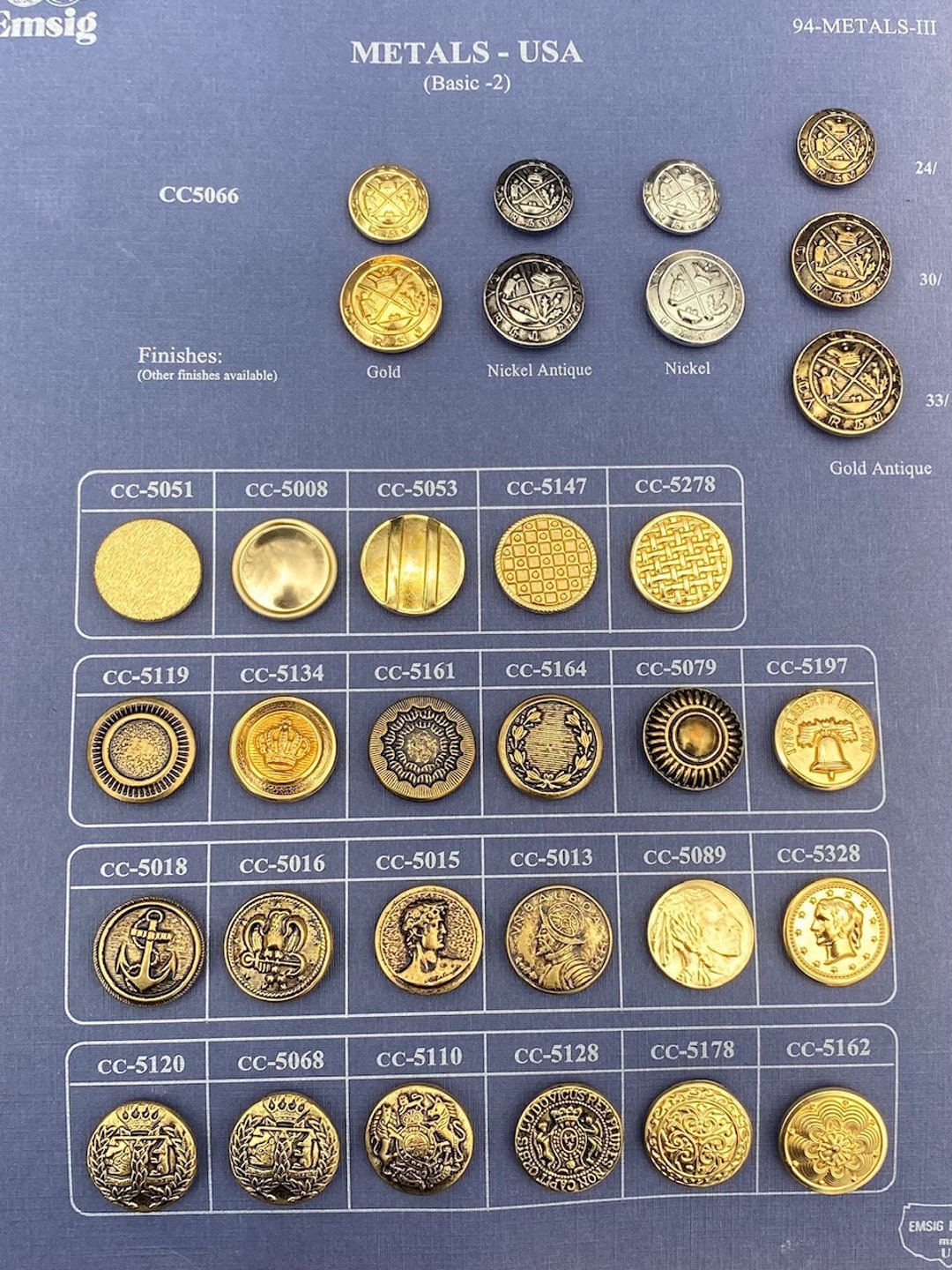 Vintage Gold Button Sample Card. A Curated Collection of Timeless ...