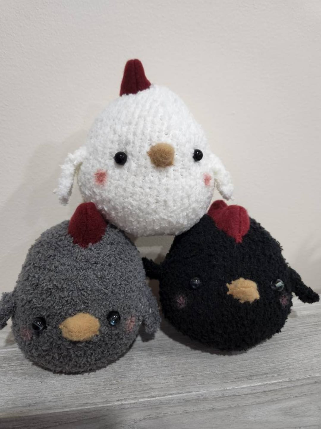 PREODER Handsewn Chicken Plush Toy / Stuffed Animal / Farmhouse Country ...