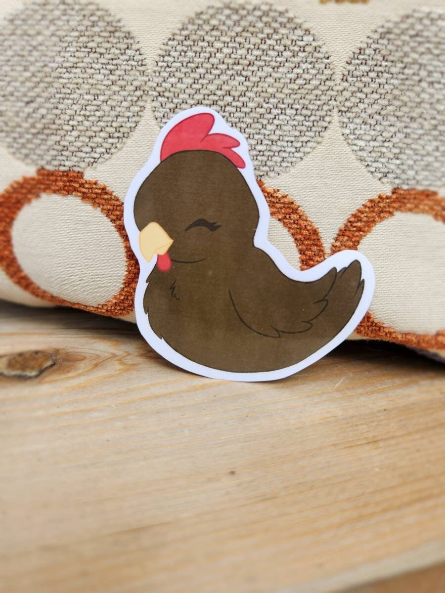 Kawaii Chicken Premium Vinyl Sticker Set of 5 / Free Shipping / Decal ...