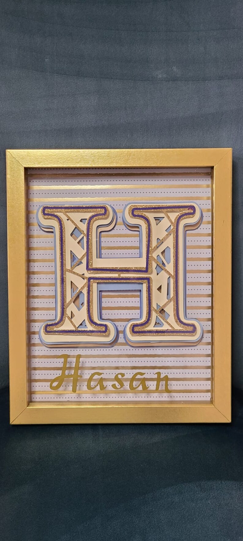 Layered Letter Shadowbox ,mandala Letters, Custom Box , Custom Gift ...