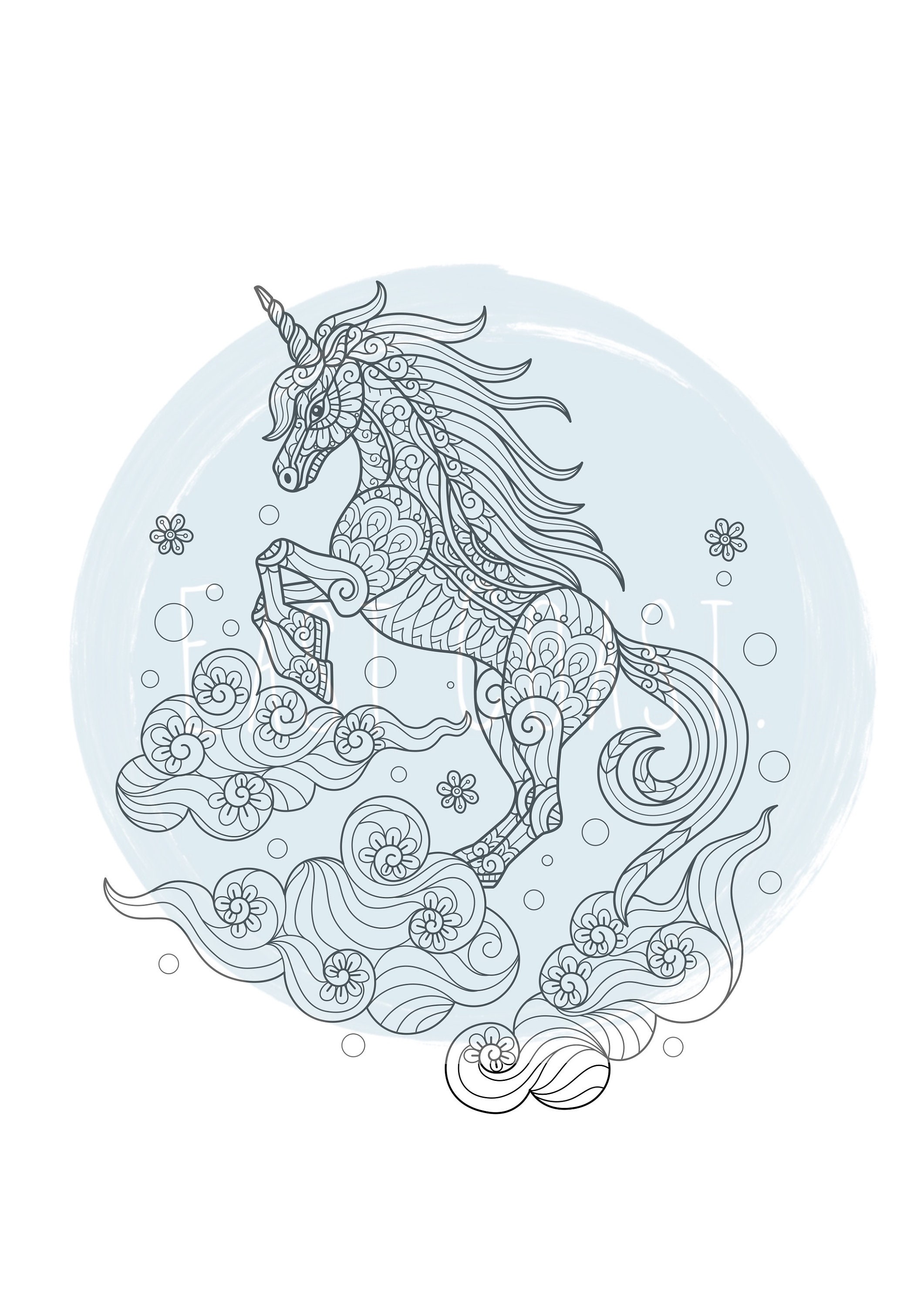 Mandala unicorn coloring pages - albummilo