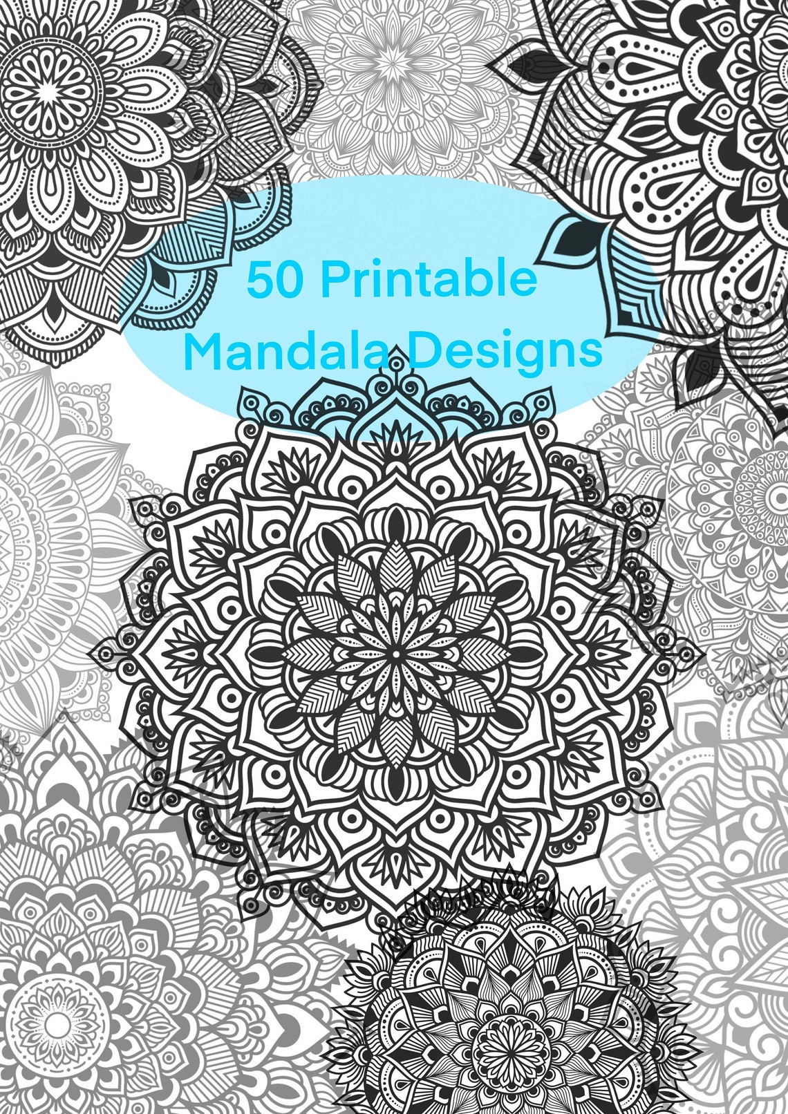 50 Mandala Colouring Pages // Adult Colouring // Complex Colouring ...