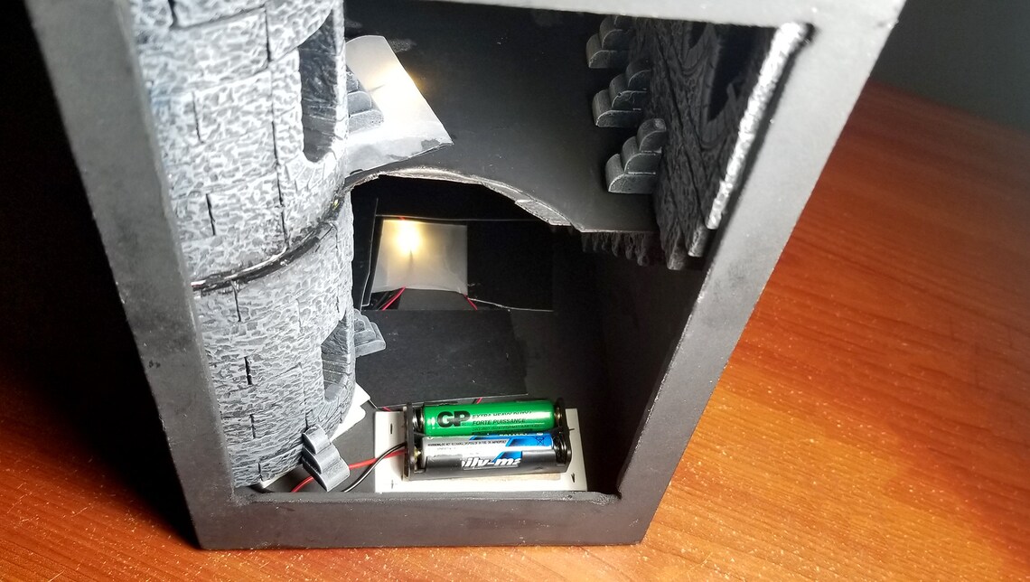 Fantasy Book Nook Castle Interior Bookcase Diorama / Shelf Insert ...